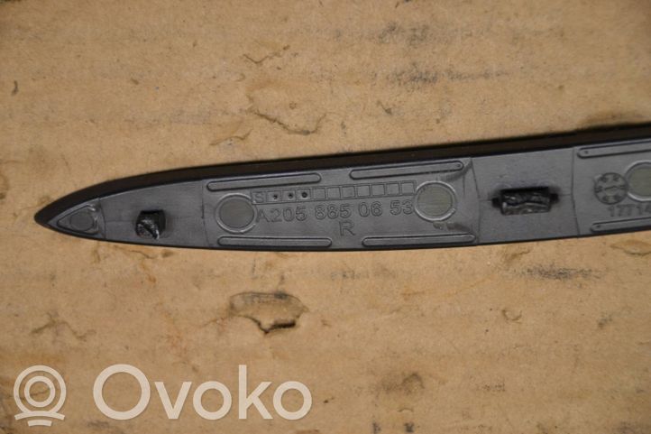 RLD5703 Mercedes-Benz C AMG W205 Rear bumper trim bar molding ...