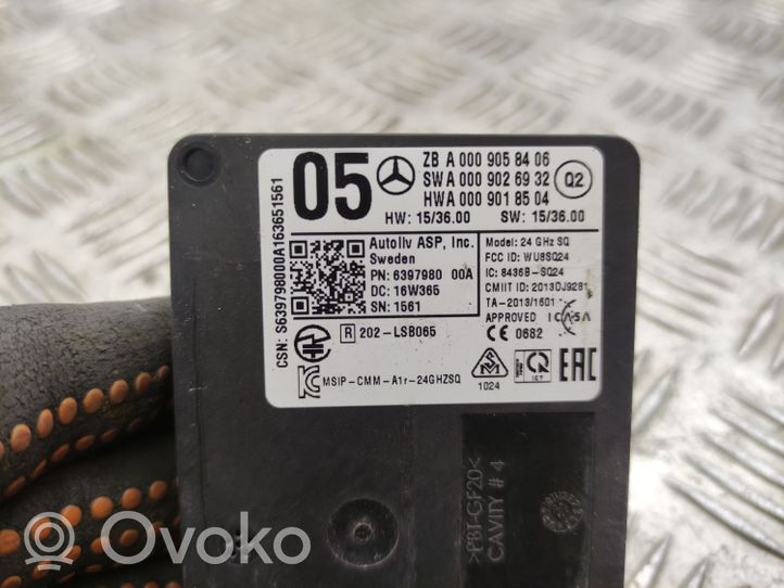 A0009058406 Mercedes-Benz GLC X253 C253 Capteur radar d'angle mort, 250 ...