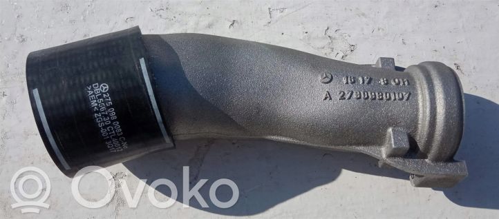 A2790980107 Mercedes-Benz S W222 Turbo air intake inlet pipe/hose, 82. ...