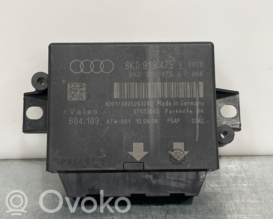 8K0919475AA Audi A4 S4 B8 8K Centralina/modulo sensori di parcheggio ...