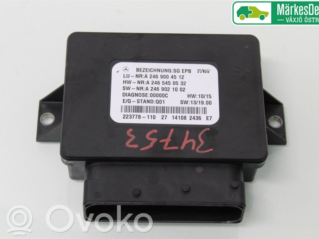A2469003417 Mercedes-Benz GLA W156 X156 Module de commande de frein à ...
