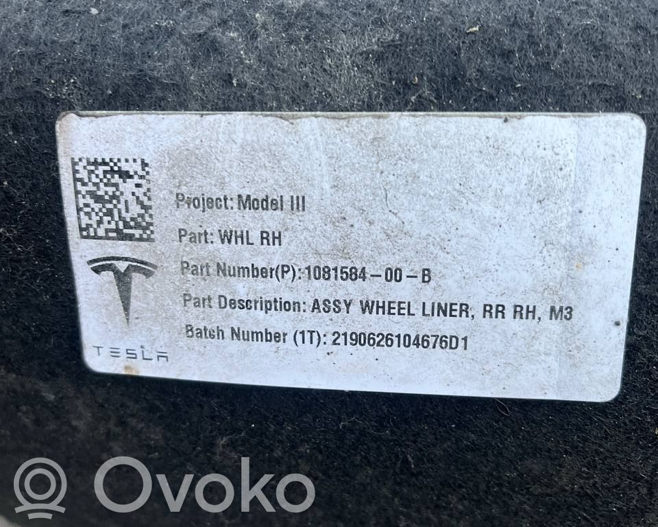 108158400B Tesla Model 3 Rear arch fender liner splash guards, €58.82 | RRR