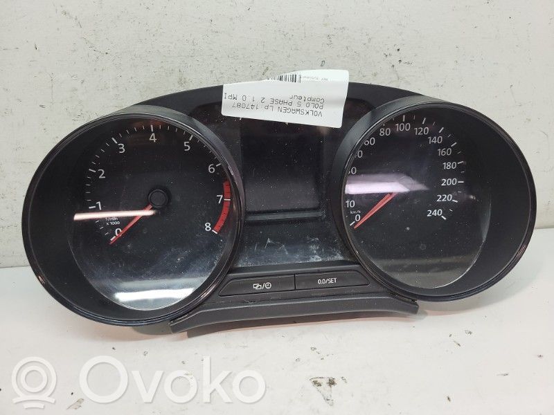 6C0920730F Volkswagen Polo V 6R Compteur de vitesse tableau de bord, 73 ...