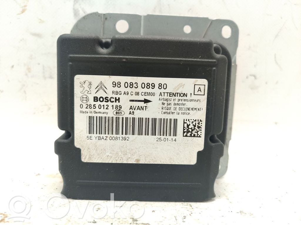 9808308980 Peugeot 208 I Module de contrôle airbag, 63,18 € | OVOKO