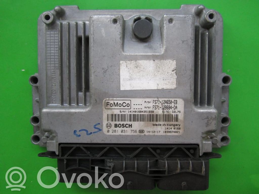 FS71-12A650-EB Ford Mondeo MK IV Engine control unit/module ECU, €186. ...