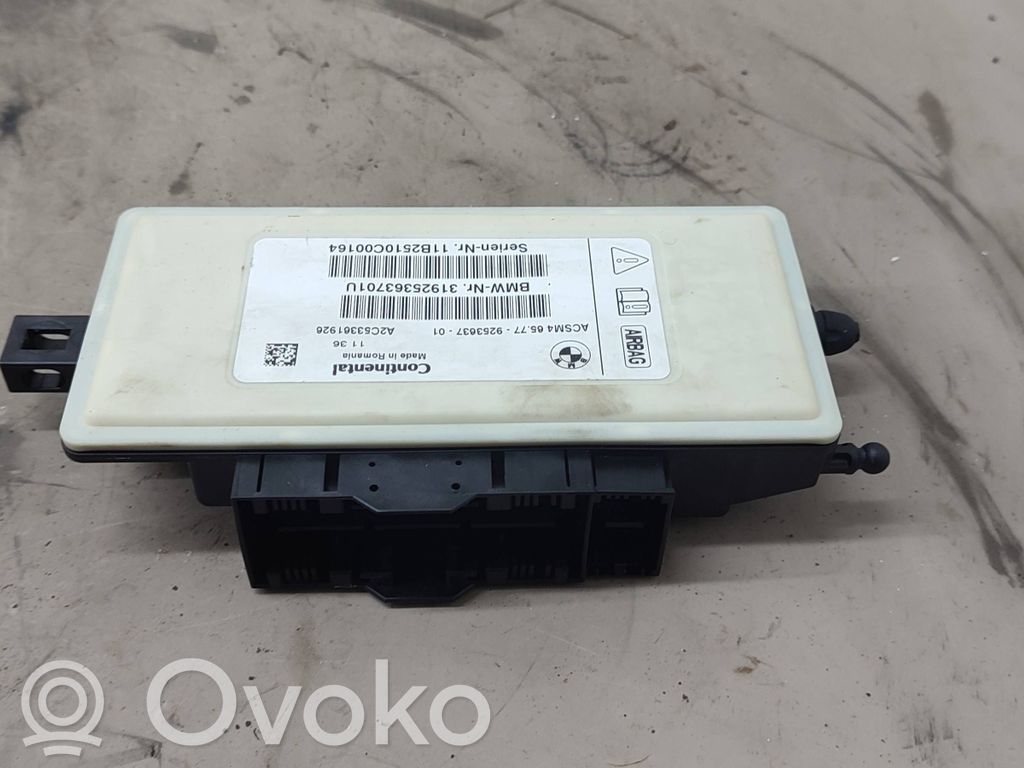 9253637 BMW 5 F10 F11 Module de contrôle airbag, 5,00 € | OVOKO