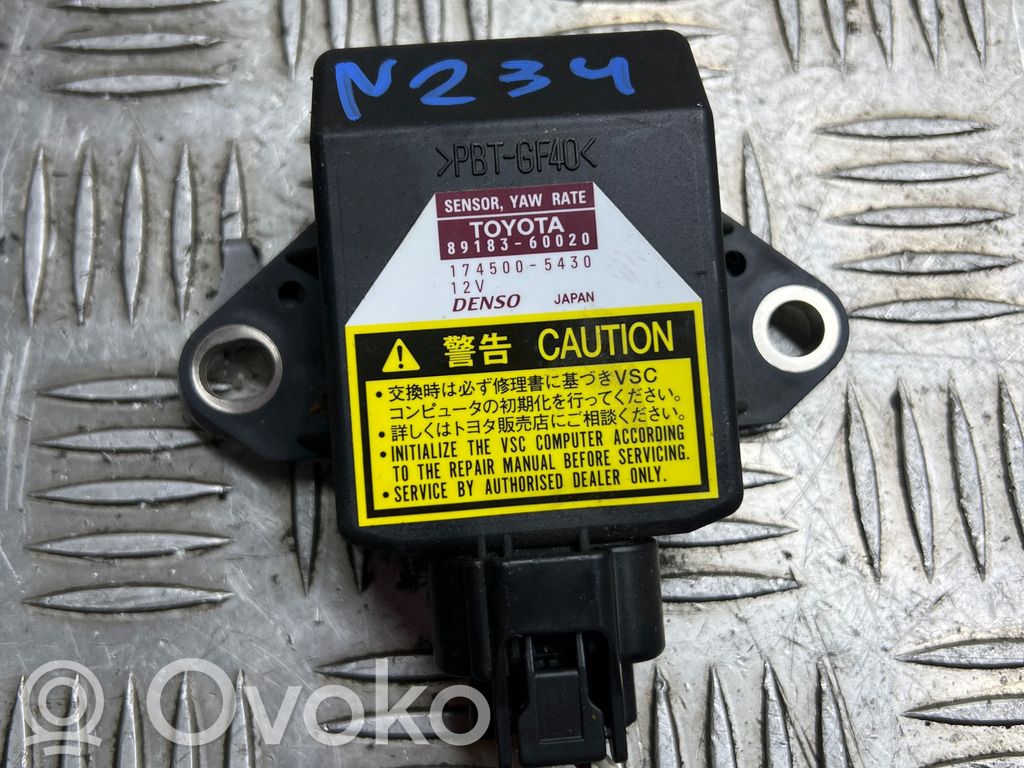 8918360020 Toyota Land Cruiser (J120) ESP acceleration yaw rate sensor ...