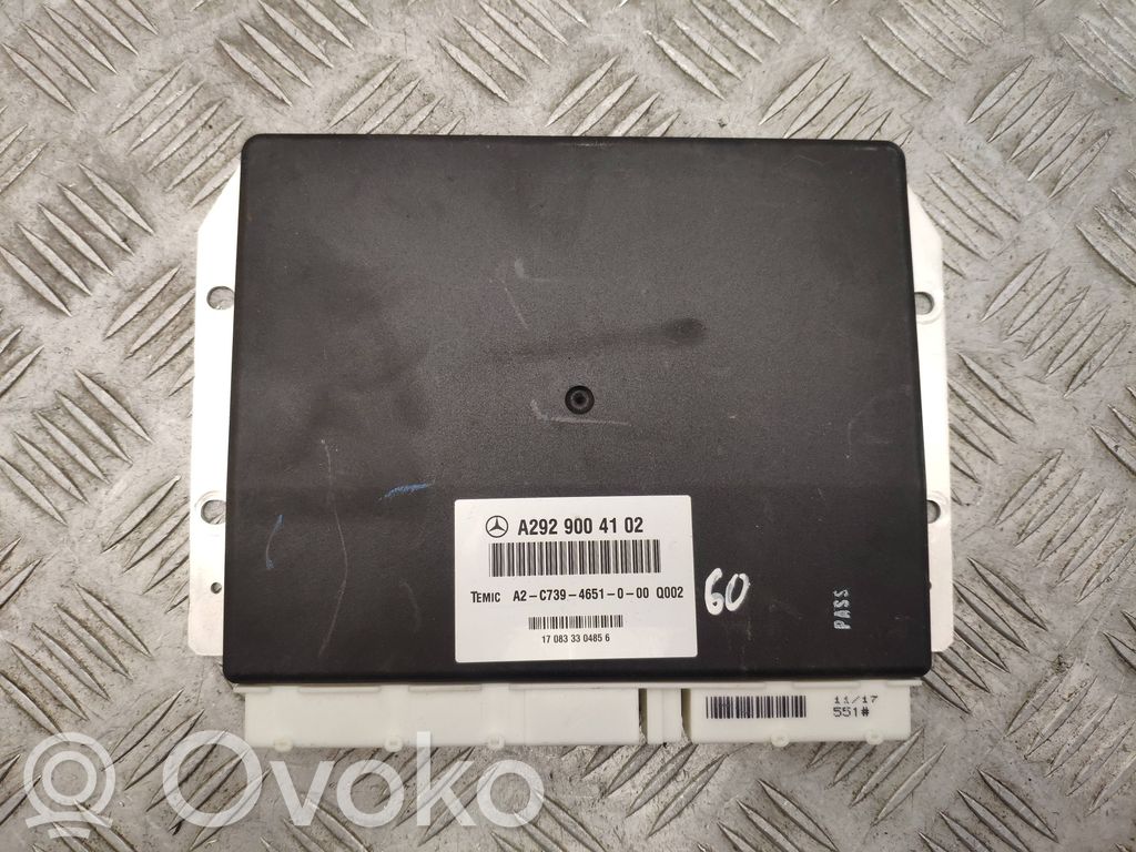 A2929004102 Mercedes-Benz GLE (W166 - C292) Module de commande ...