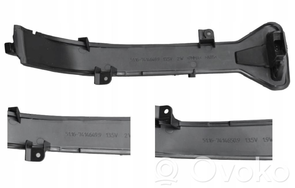 MMI6449 BMW 6 G32 Gran Turismo Feu clignotant répétiteur d'aile avant ...