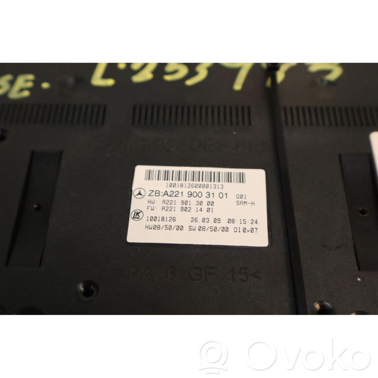A2219003101 Mercedes-Benz S W221 Boîtier de commande ASC ...