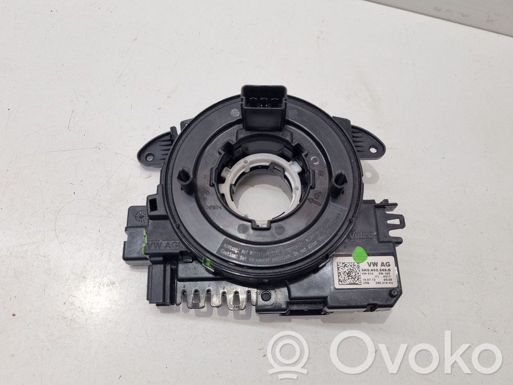 5K0953569B Volkswagen Tiguan Bague collectrice/contacteur tournant ...
