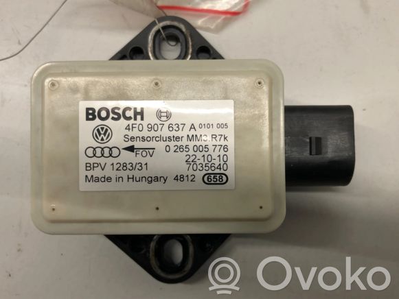 4F0907637A Audi A6 Allroad C6 ESP acceleration yaw rate sensor, 18.59 ...