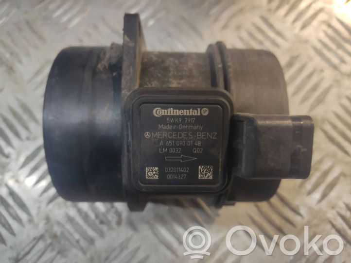 A6510900148 Mercedes-Benz Sprinter W906 Mass air flow meter, 25.11 € | RRR