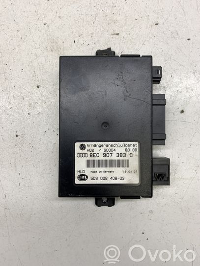 8E0907383C Audi A4 S4 B7 8E 8H Tow bar trailer control unit/module, 9. ...