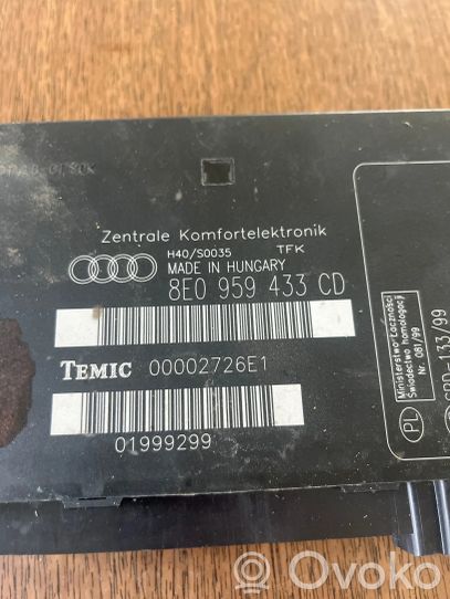 8E0959433CD Audi A4 S4 B7 8E 8H Comfort/convenience module, 40.00 € | RRR