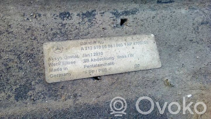 A2126100708 Mercedes-Benz E W212 Couvre-soubassement avant, 49.41 € | OVOKO