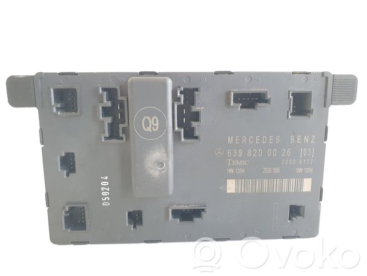6398200026 Mercedes-Benz Vito Viano W639 Unité de commande module de ...