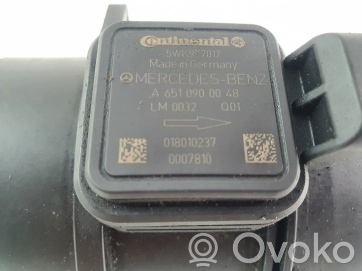 A6510900048 Mercedes-Benz E W212 Débitmètre d'air massique, 25.00 € | OVOKO