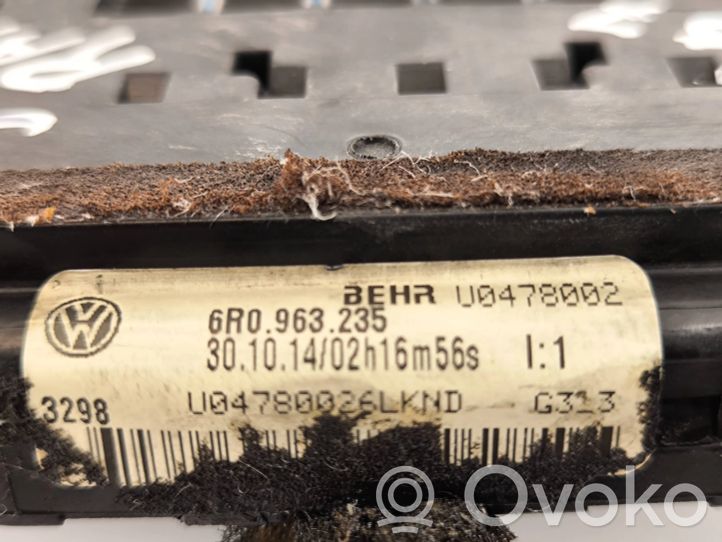 6R0963235 Skoda Rapid (NH) Sähköinen ohjaamon lämmittimen ...