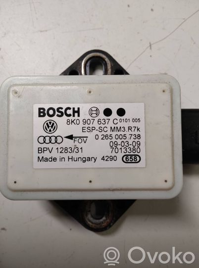 TNV783 Audi Q5 SQ5 ESP acceleration yaw rate sensor 8K0907637C 7013380 ...