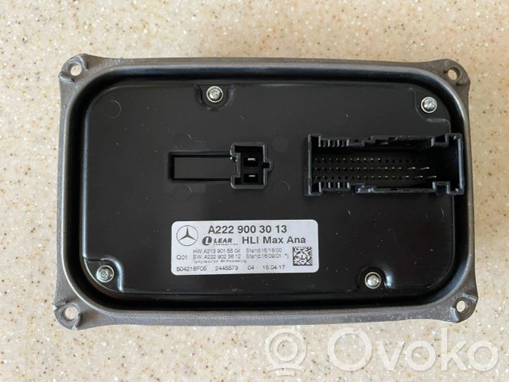 A2229003013 Mercedes-Benz S W222 Module de ballast de phare Xenon, 130. ...