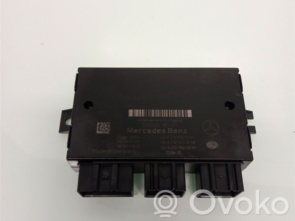 A2129007125 Mercedes-Benz C W204 Centralina/modulo rimorchio barra di ...