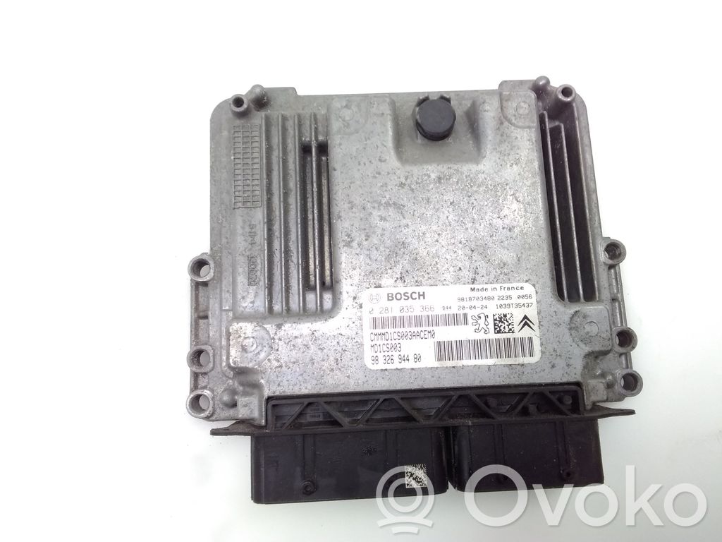 0281035366 Citroen Berlingo Calculateur moteur ECU, 180,00 € | OVOKO