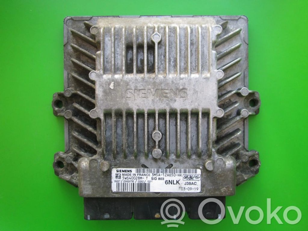 3M5A-12A650-HK Ford Focus C-MAX Unité de commande, module ECU de moteur ...