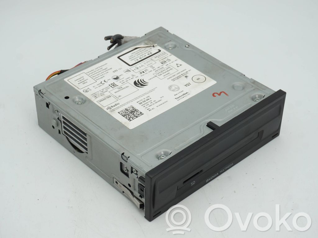 5Q0035840A Skoda Octavia Mk3 (5E) Unité principale radio / CD / DVD ...
