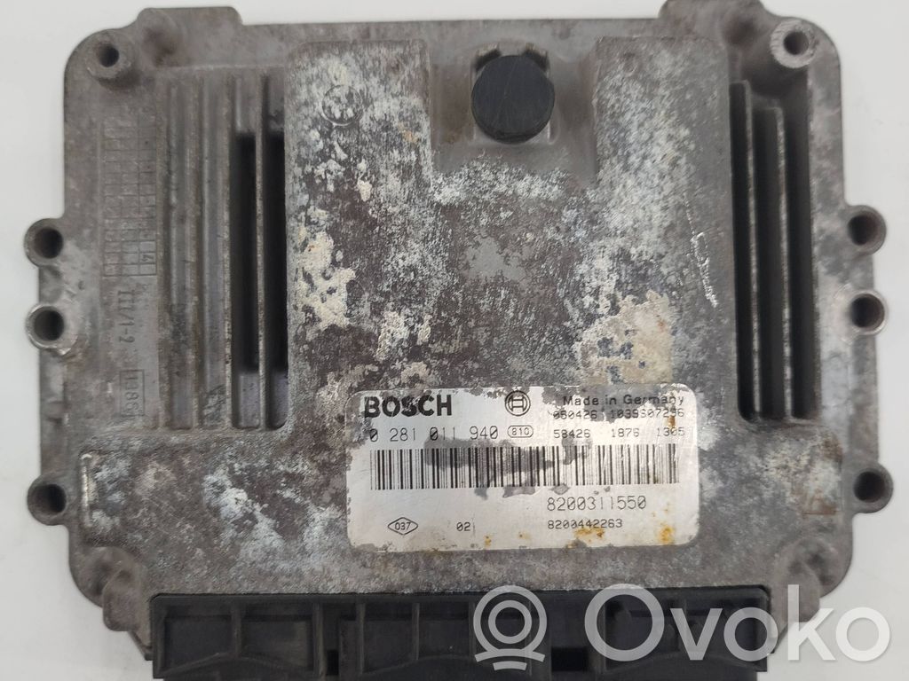 8200311550 Renault Espace - Grand espace IV Calculateur moteur ECU, 26 ...