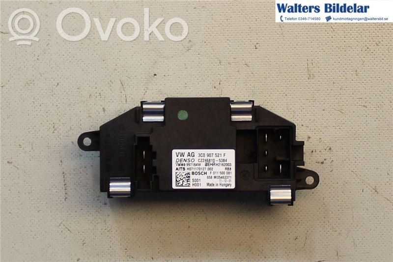 3C0907521D Volkswagen PASSAT B7 Résistance moteur de ventilateur de ...