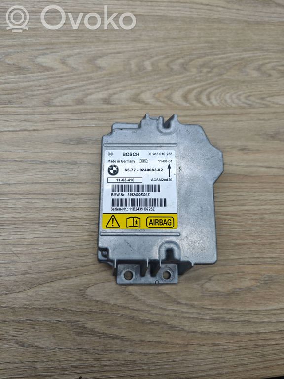 9240083 BMW X5 E70 Module de contrôle airbag, 20,00 € | OVOKO