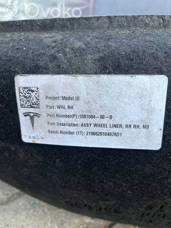 108158400B Tesla Model 3 Rear arch fender liner splash guards, €58.82 | RRR