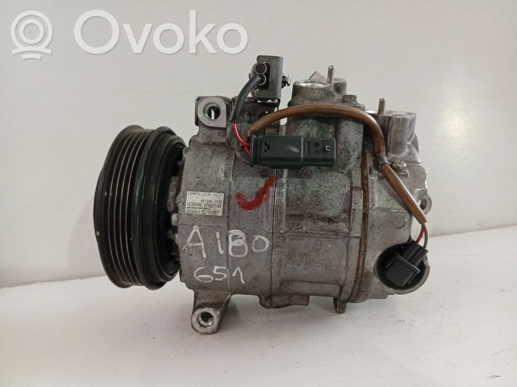 4472807110 Mercedes-Benz A W176 Air conditioning (A/C) compressor (pump ...