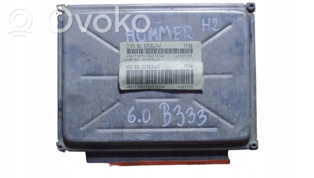 12586242 Hummer H2 Calculateur moteur ECU, 134,12 € | OVOKO