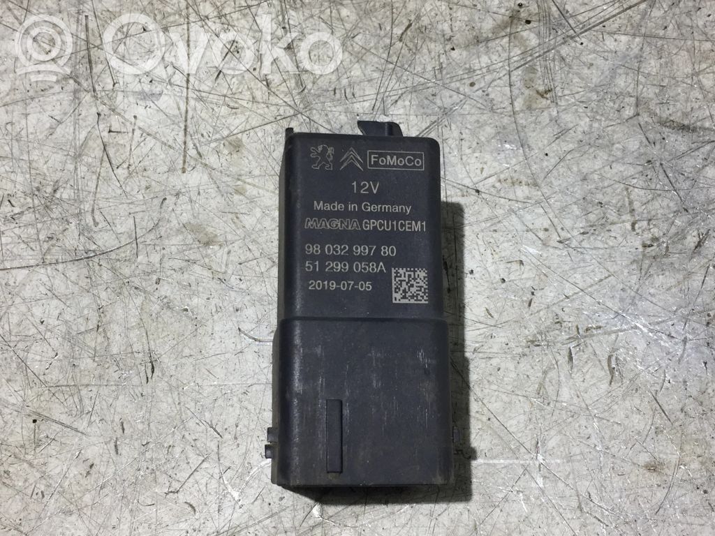 9803299780 Peugeot Boxer Glow plug pre-heat relay, €10.00 | RRR