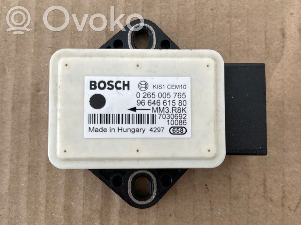 9664661580 Peugeot 308 SW Capteur de vitesse de lacet d'accélération ...