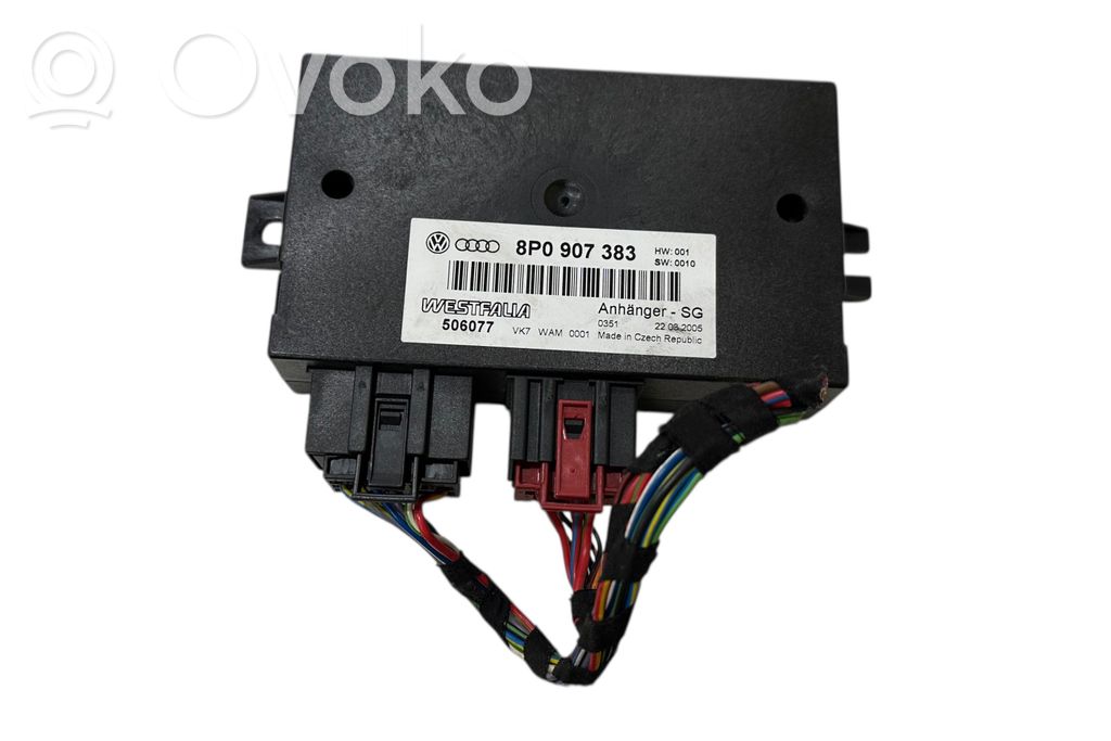 8P0907383 Skoda Octavia Mk2 (1Z) Tow bar trailer control unit/module, € ...