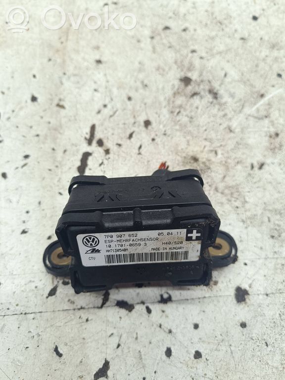 7P0907652 Volkswagen Touareg II Capteur de vitesse de lacet d ...