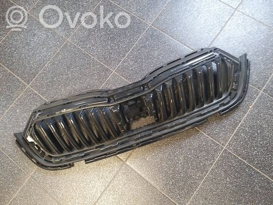5E3853653 Skoda Octavia Mk4 Grille calandre supérieure de pare-chocs ...