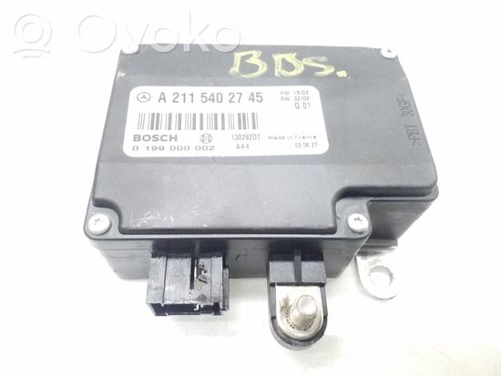 Mercedes-Benz E W211 Battery Control Module A2115402745 0199000002 ...