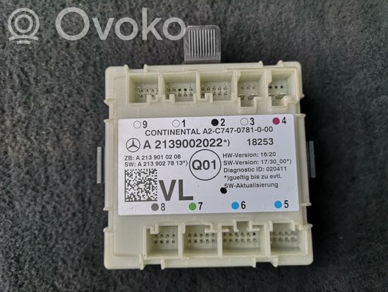Mercedes-Benz C W205 Door Control Unit/module A2139002022 | EzParts ...