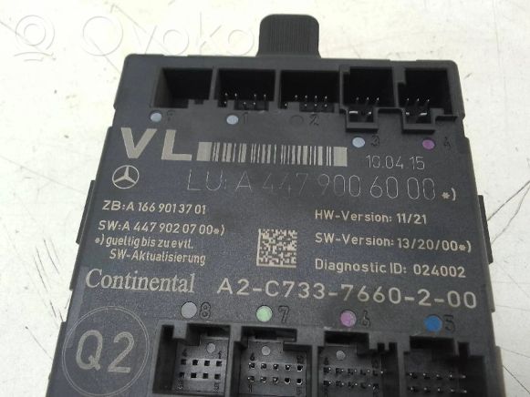 A4479006000 Mercedes-Benz Vito Viano W447 Door control unit/module, 80. ...