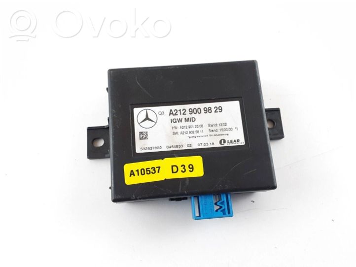 A2129009829 Mercedes-Benz E W212 Gateway control module, 44.00 € | RRR