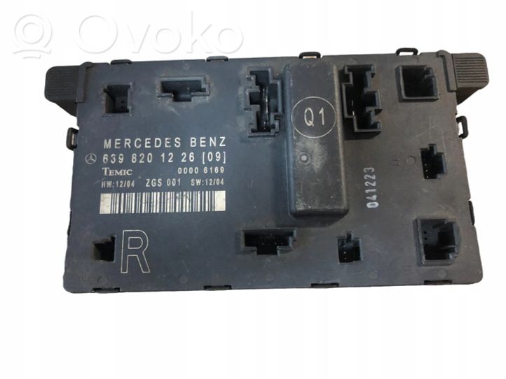 6398201226 Mercedes-Benz Vito Viano W639 Unité de commande module de ...