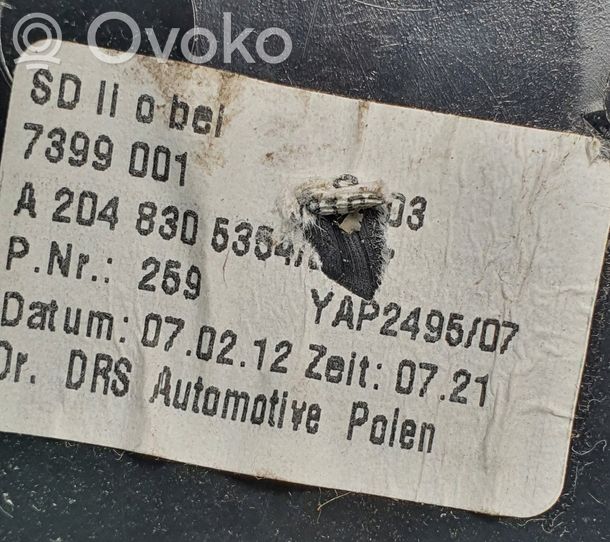 A2048305354 Mercedes-Benz GLK (X204) Garniture, panneau de grille d ...