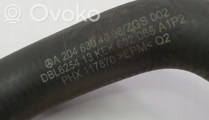 A2048304096 Mercedes-Benz GLK (X204) Tuyau de liquide de ...