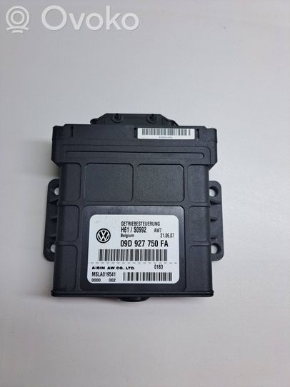 09D927750FA Volkswagen Touareg I Module de contrôle de boîte de ...