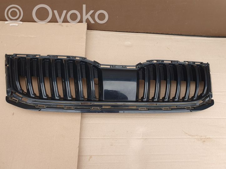 5E0853653C Skoda Octavia Mk3 (5E) Front bumper upper radiator grill, 41 ...
