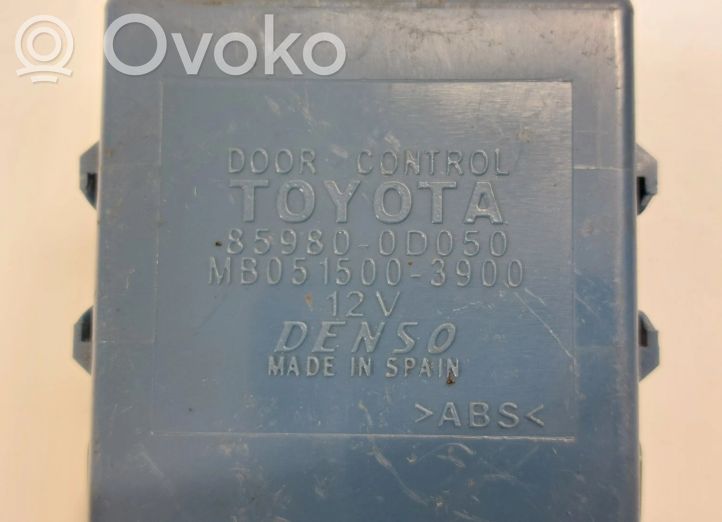 85980-0D050 Toyota Yaris Door central lock control unit/module, 11.40 ...